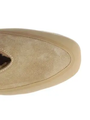 Le Monde Beryl Ski Shearling Ballet Flats - Beige