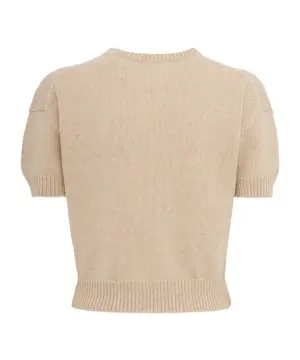 Khaite Crewneck Shortsleeve Knit Top
