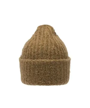 Guest In Residence Ribbed Beanie Hat - Brown