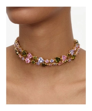 SELF-PORTRAIT Cluster Crystal Necklace