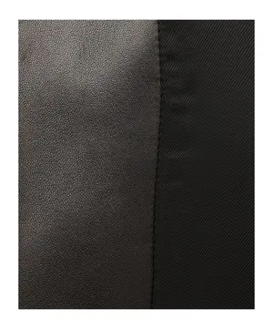 Khaite Leather Lapel Coat