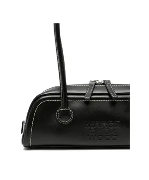 MARGESHERWOOD Mini Contrast-stitch Leather Shoulder Bag
