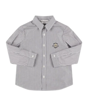Bonpoint Classic Shirt With Pointed Collar - Gray