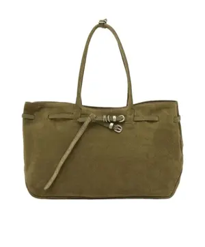 MARGESHERWOOD Double-handle Handbag - Dark Olive
