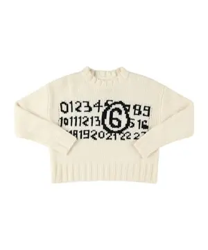 MAISON MARGIELA Wool Blend Knit Sweater - Nude