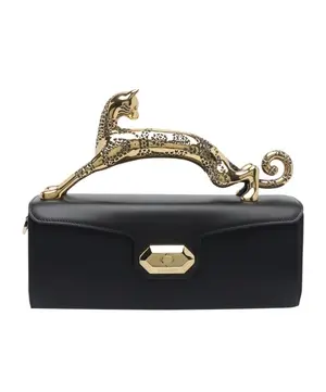 LANVIN Pencil Cat Handbag - Black