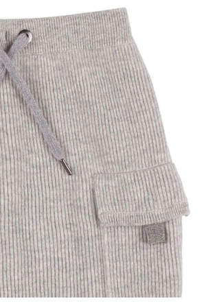 Brunello Cucinelli Ribbed Cashmere Knit Mini Skirt