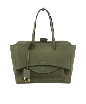 HIDESINS Flap Front Large Tote Bag - Green