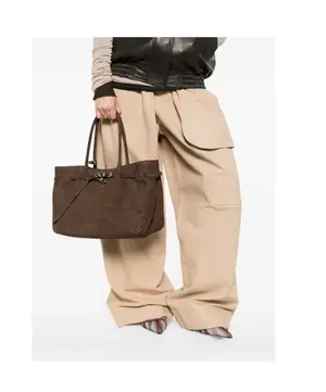 MARGESHERWOOD Buckle-detail Suede Tote Bag