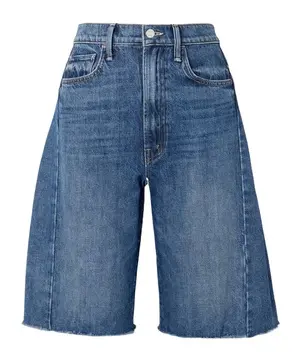 MOTHER Highwaist Denim Bermuda Shorts