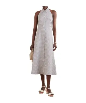 Veronica Beard Checked Midi Dress