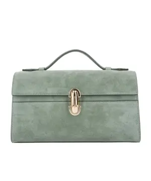 Savette Top Handle Clutch Bag - Gray