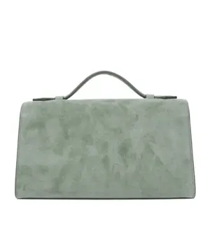 Savette Top Handle Clutch Bag - Gray