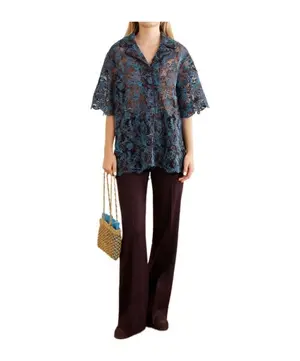 ALEMAIS Guipure Lace Shirt - No