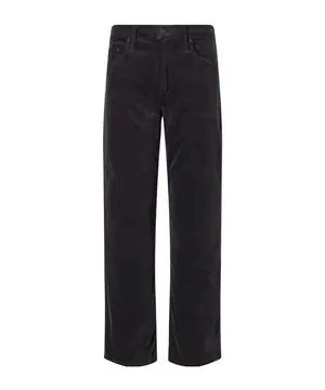 MOTHER Midrise Straightleg Pants - Black