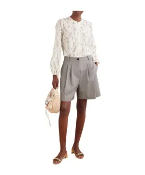 Veronica Beard Puffsleeve Blouse