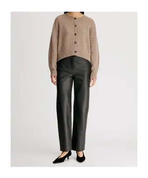 Loulou De Saison Ribbed-knit Cropped Cardigan