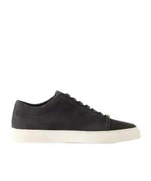 Jennifer Chamandi Embellished Suede Sneakers - Black