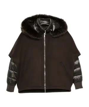 MOORER Long-sleeve Hooded Padded Jacket