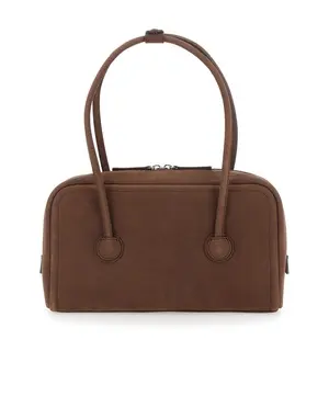 MARGESHERWOOD Zip-front Leather Shoulder Bag