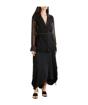 Sharon Wauchob Drawstring Midi Skirt