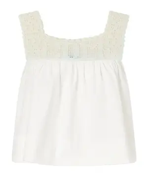 Calle Del Mar Minimalist Sleeveless Top - White