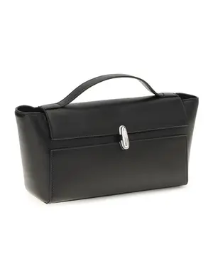 Savette Symmetry Trapeze Top Handle Clutch Bag - Black