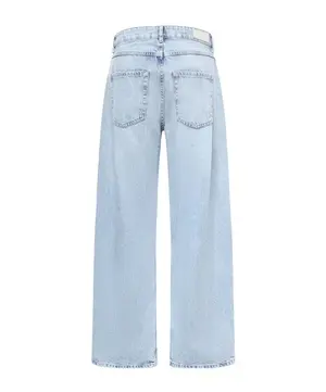 ICON DENIM LOS ANGELES Bea Distressed Wide-leg Jeans