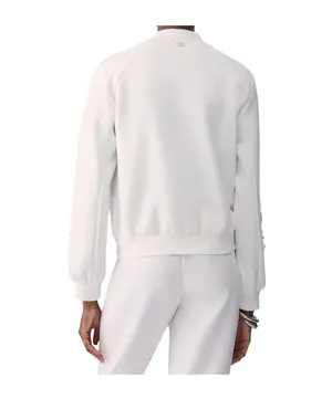 Liu Jo Zip-up Embellished Sweatshirt