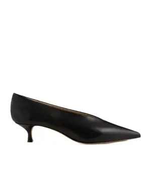 Le Monde Beryl Babouches Leather Heeled Pumps