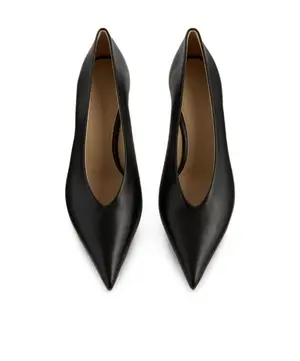 Le Monde Beryl Babouches Leather Heeled Pumps