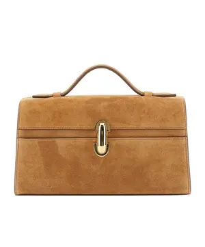 Savette Top Handle Clutch Bag - Brown