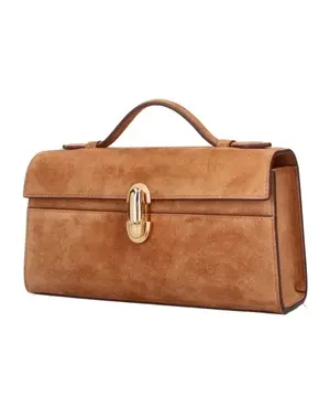 Savette Top Handle Clutch Bag - Brown