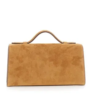 Savette Top Handle Clutch Bag - Brown