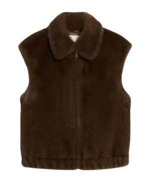 IBLUES Logo Vest - Brown