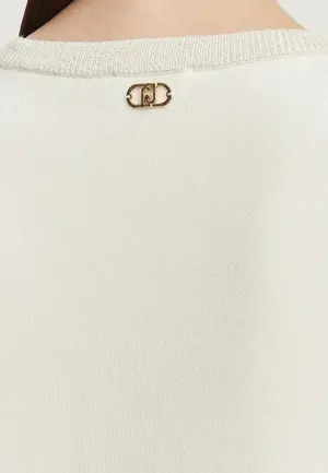 Liu Jo Jacquard Sweater - Cream