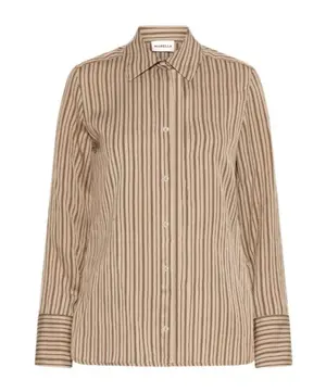 Marella Striped Long-sleeve Shirt - Nude
