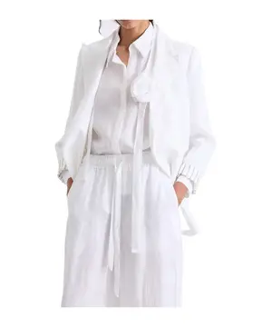Marella Long-sleeve Blazer With Lapel Collar