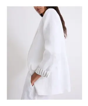 Marella Long-sleeve Blazer With Lapel Collar