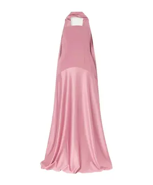 Solace Satin-trimmed Crepe Gown