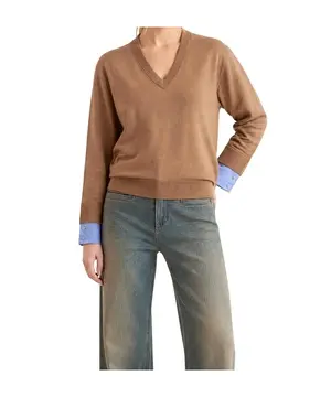Liu Jo Ribbed V-neck Sweater