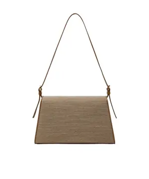 Savette Structured Shoulder Bag - Beige