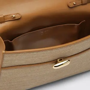 Savette Structured Shoulder Bag - Beige