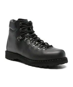 Diemme Lace-up Leather Boots - Black