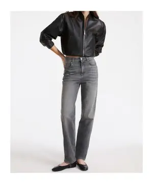 Marella Belt-loop Denim Trousers - Black