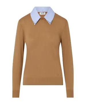 Liu Jo Sweater With Poplin Detail