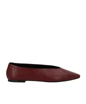 AeydĒ Leather Pointedtoe Flats - Brown