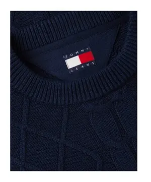 Tommy Hilfiger Tommy Flag Cable Knit Jumper