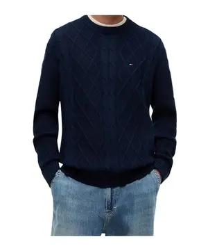 Tommy Hilfiger Tommy Flag Cable Knit Jumper