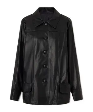 Anna Sui Paneled Leather Jacket